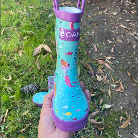 Shoes | Mermaids Loop Handle Rubber Rain Boots | Poshmark